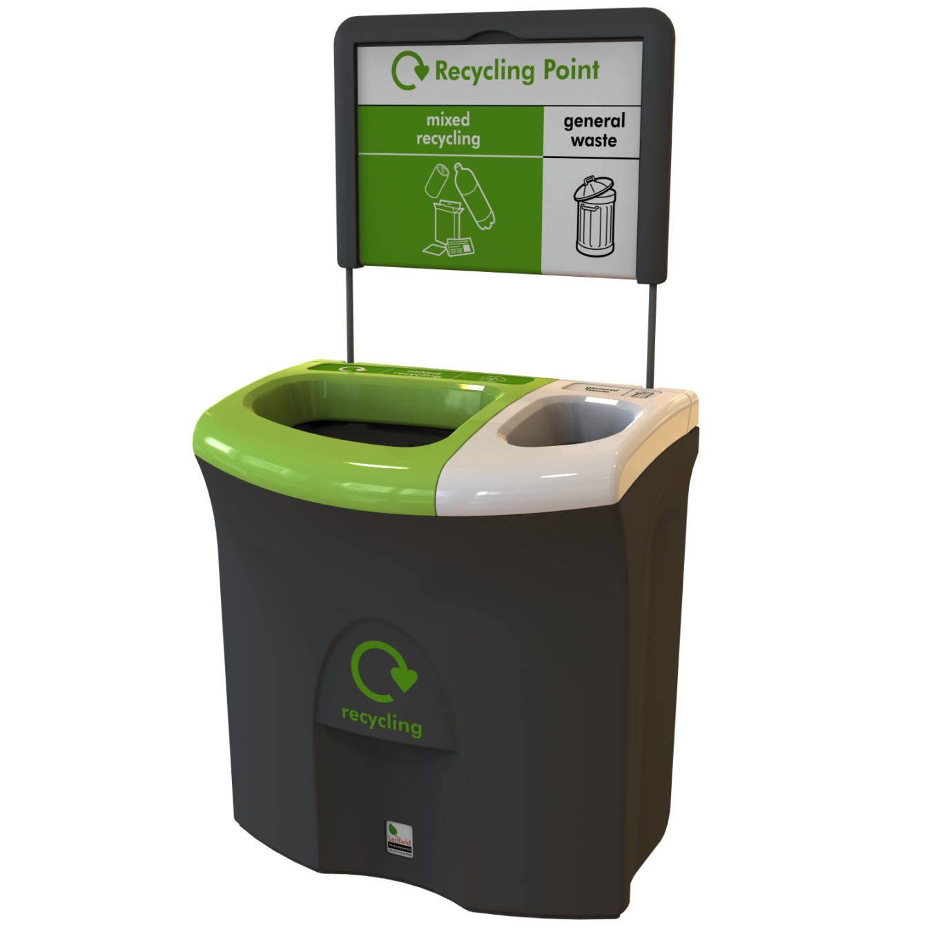 Meridian Office Recycling Bin 87 Dual | Leafield Environmental