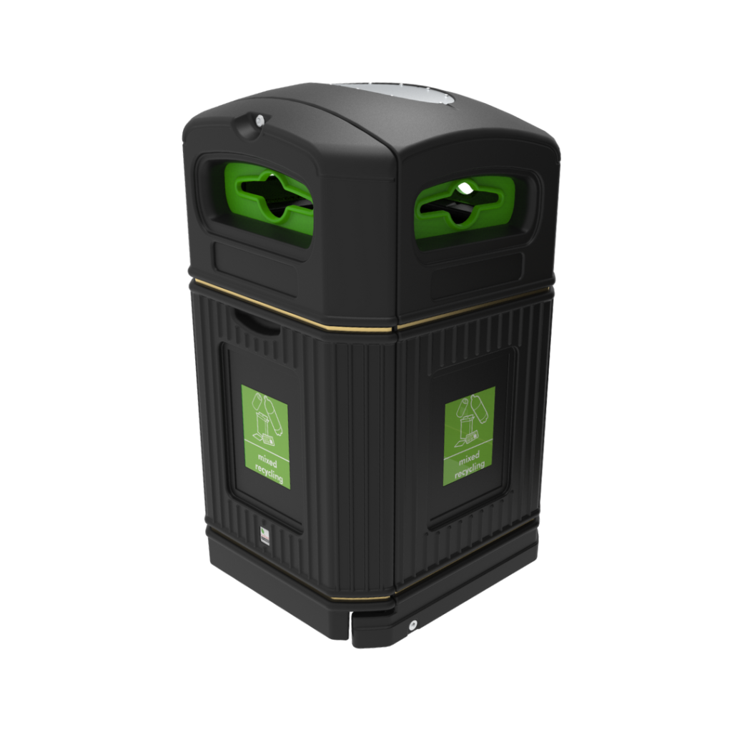 Heritage Square XL Recycling Bin | 240 Litres | Leafield Environmental