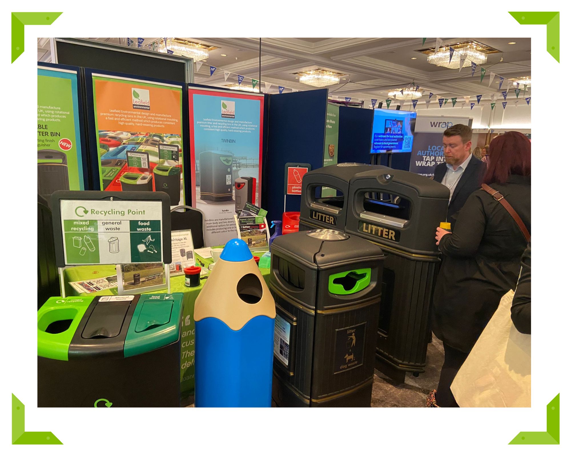 Leafield Bins at Environmental Events