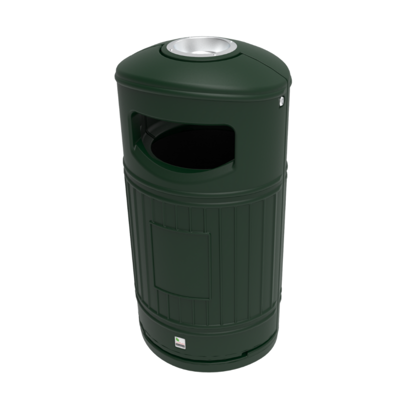 Heritage Oval Litter Bin - Leafield Recycle
